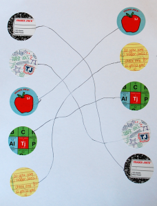 Simple Matching Sticker Game - TinkerLab
