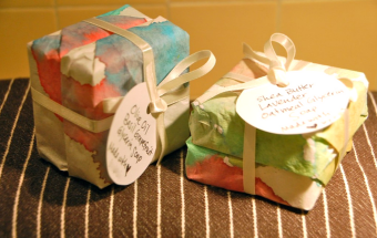 Hand Painted Wrapping Paper for Kids - TinkerLab