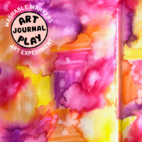 Easy-going Layered Art Journaling with Pencil & Acrylic - TinkerLab